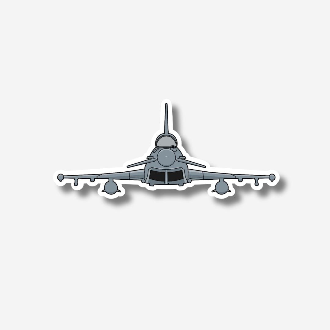 Eurofighter Typhoon Airplane Sticker, Military Sticker | Glossy ...