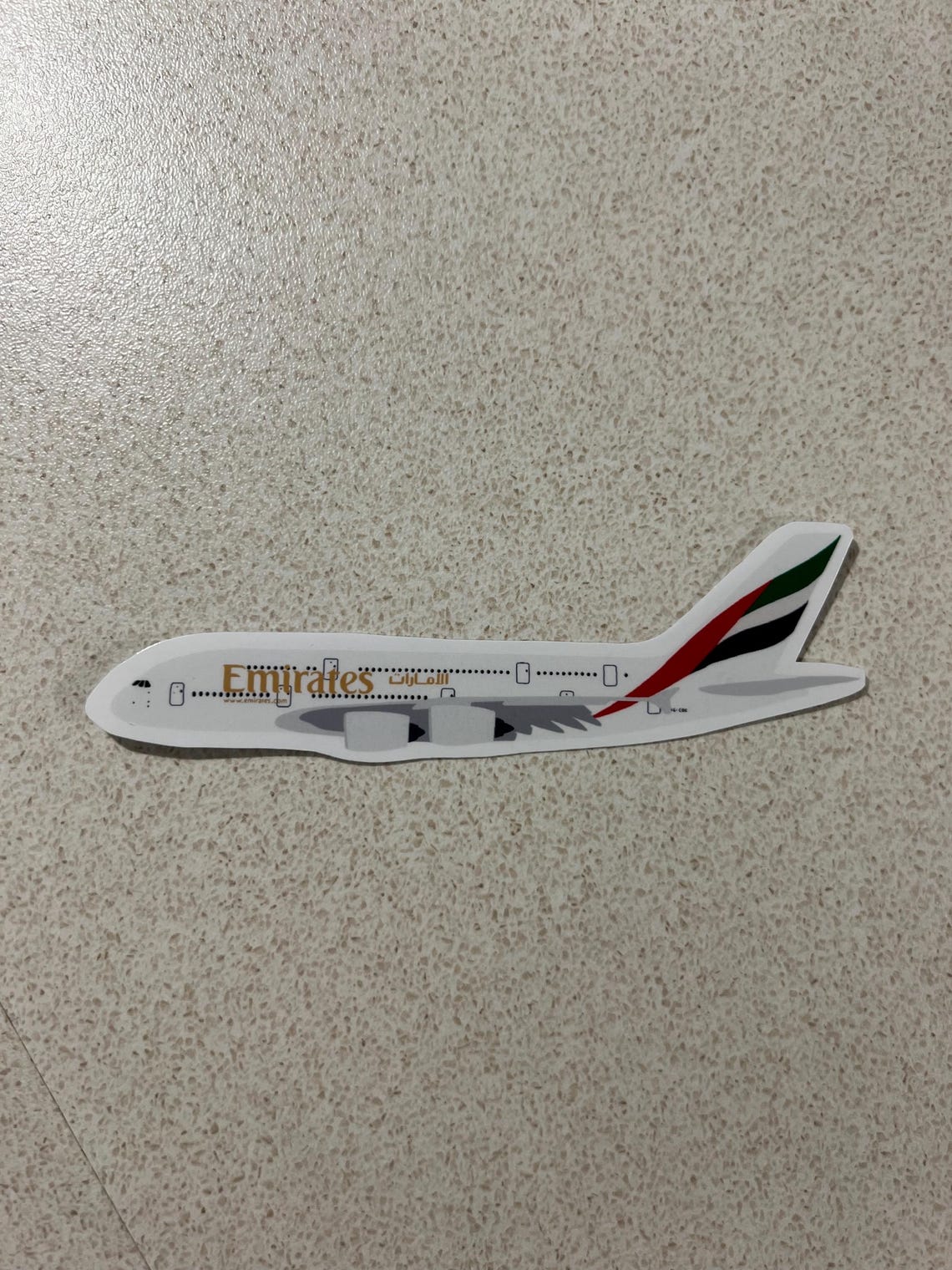 Emirates A380 Airplane Sticker | Decal for Laptop, Suitcase, Water ...