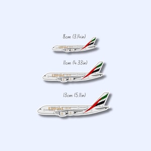 Emirates A380 Airbus Airplane Sticker | Glossy Aviation Decal - Etsy
