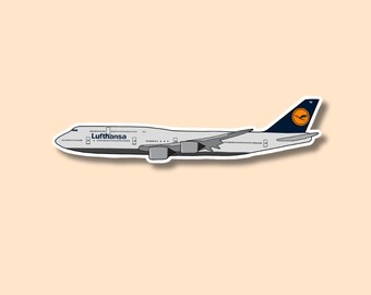 United Airlines 747 Airplane Sticker | Decal for Laptop, Suitcase ...