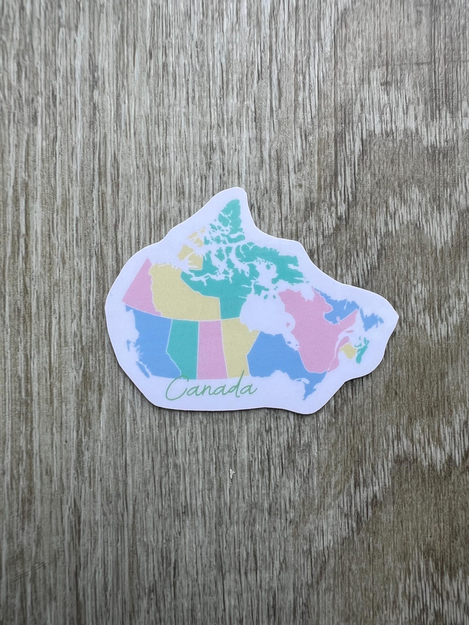 Canada Map Sticker | Decal for Laptop, Suitcase, Water Bottle | Travel ...