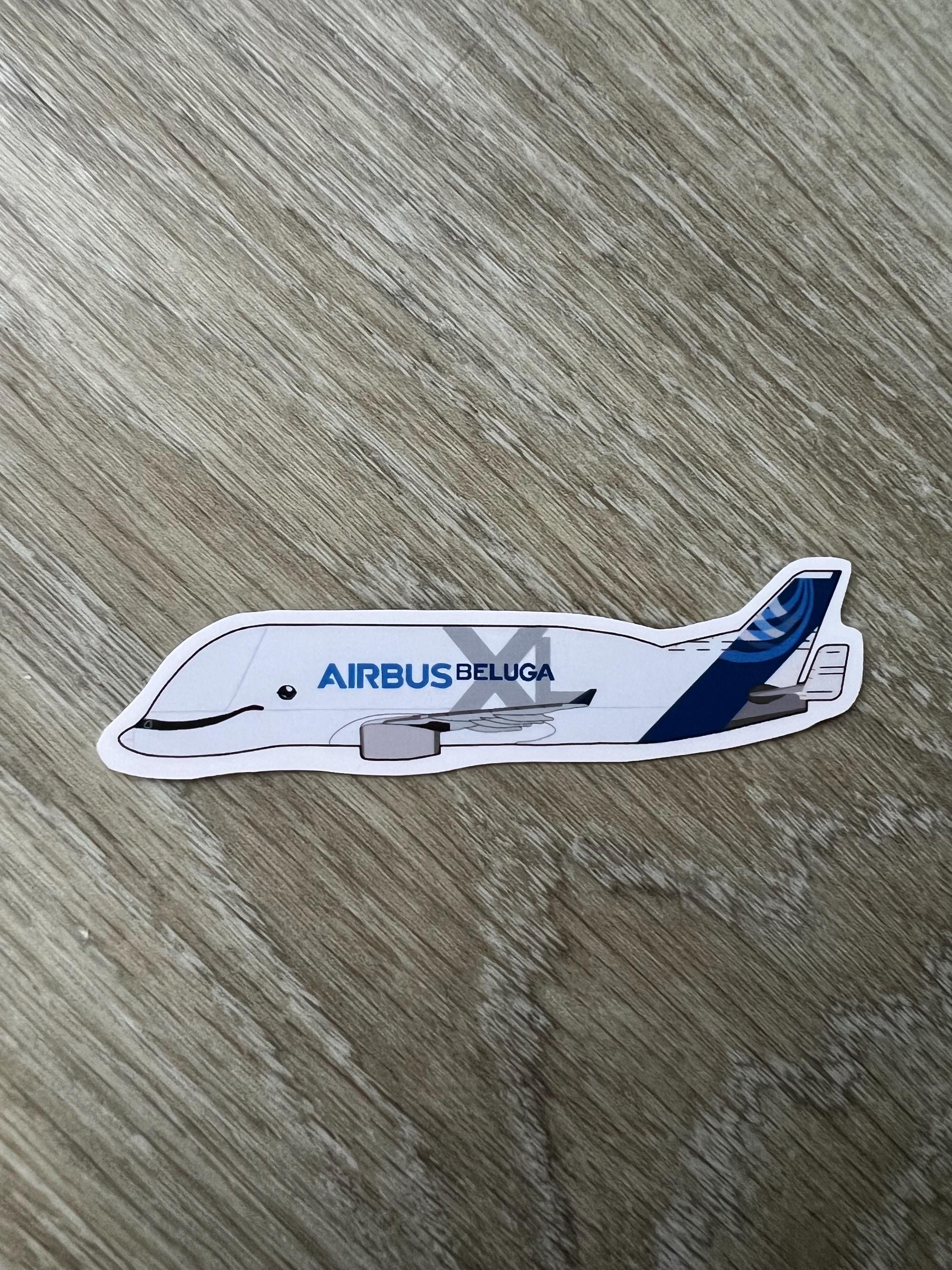 Airbus Beluga XL Airplane Sticker | Glossy Aviation Decal - Etsy