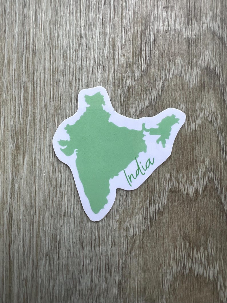 India Map Sticker Decal for Laptop, Suitcase, Water Bottle Travel, Gift ...