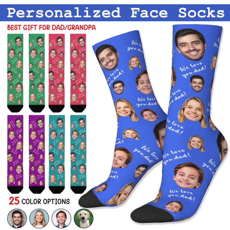 Custom Face Socks - Etsy