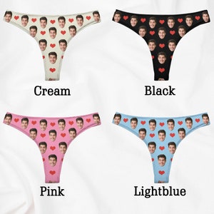 Personalized Valentine Thong, Custom Face Thong for Women, Custom ...