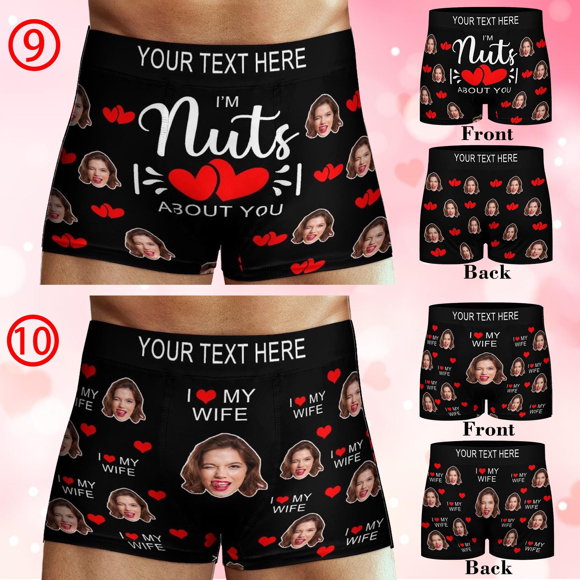 Custom Face Boxer,valentine Underwear,custom Men Boxer,custom Boxer ...