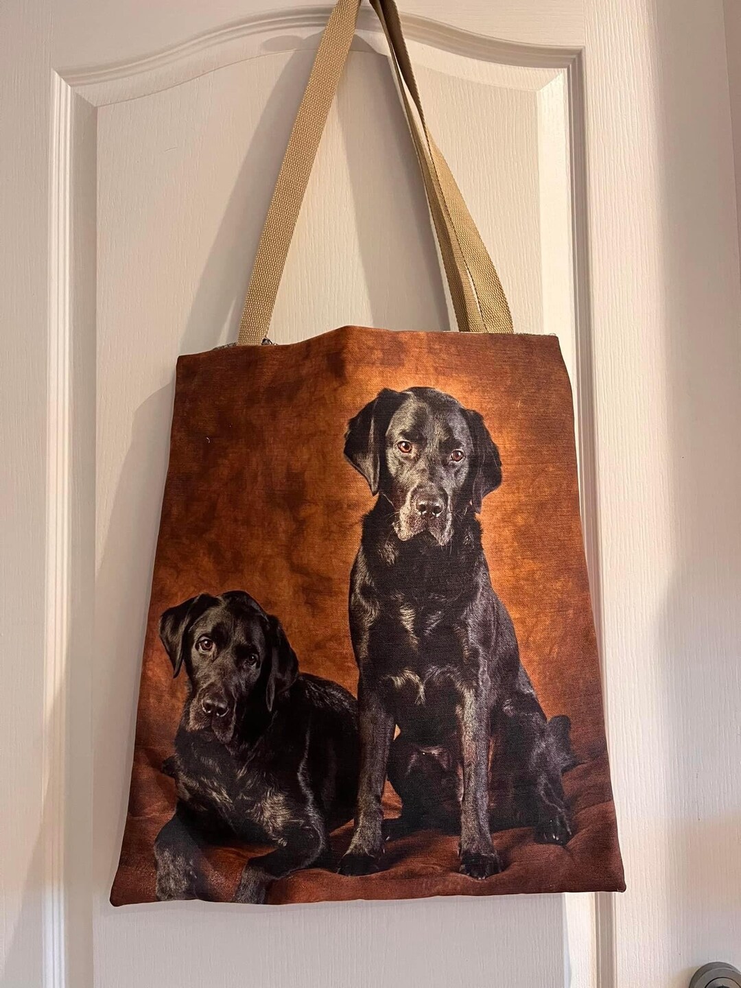 Labrador Themed Large Tote Bag With Key Ring and Internal Pocket in ...