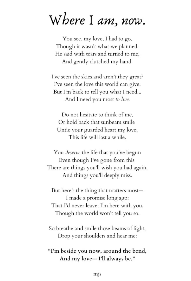 Poetry, Poems, Poem, Loss, Grief, Sympathy, Print, Words, Card ...