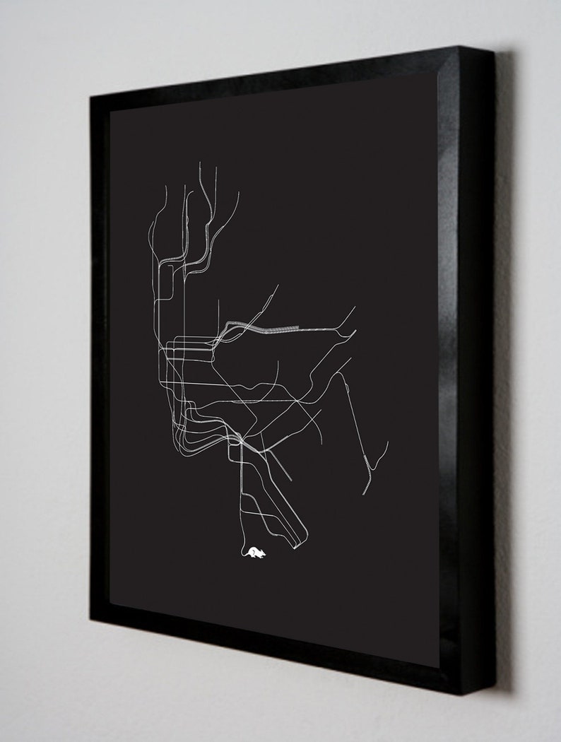 NYC Subway Map ( RAT VERSION ) - 8.5 X 11 Print - Etsy