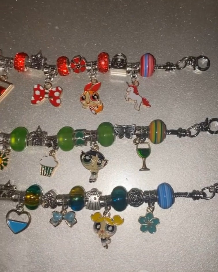 3pck Powerpuff Charm Bracelets - Etsy