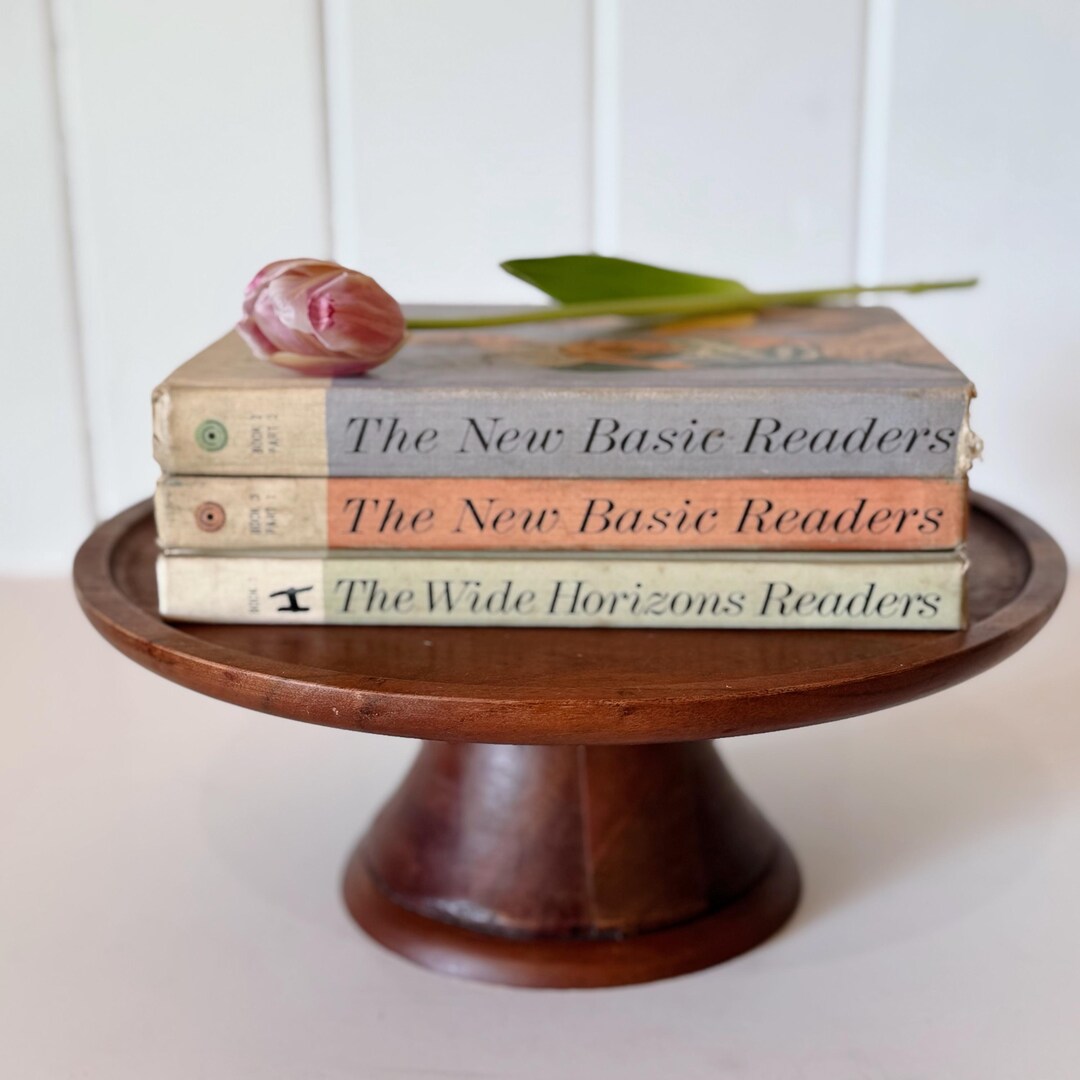 Set of 3 School Readers, 1960s Vintage School Book Set in Pastel Colors ...