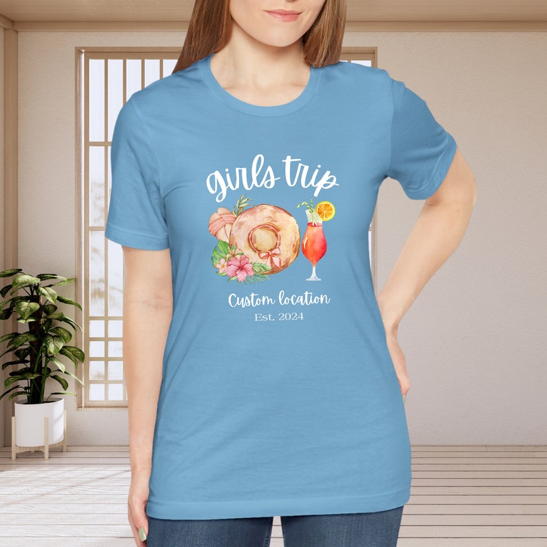 Custom Location Girls Trip T-shirt, Bachelorette Party Shirt, Squad Goals Shirts, Girls Vacation ...