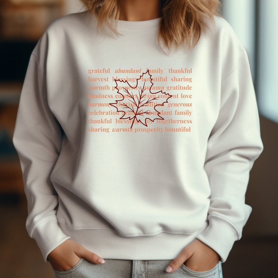 Aesthetic Fall Sweater for Women Thanksgiving Sweatshirt for Mom Nana ...