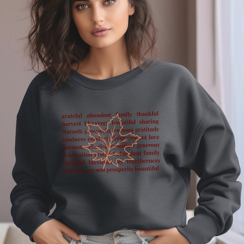 Aesthetic Fall Sweater for Women Thanksgiving Sweatshirt for Mom Nana ...
