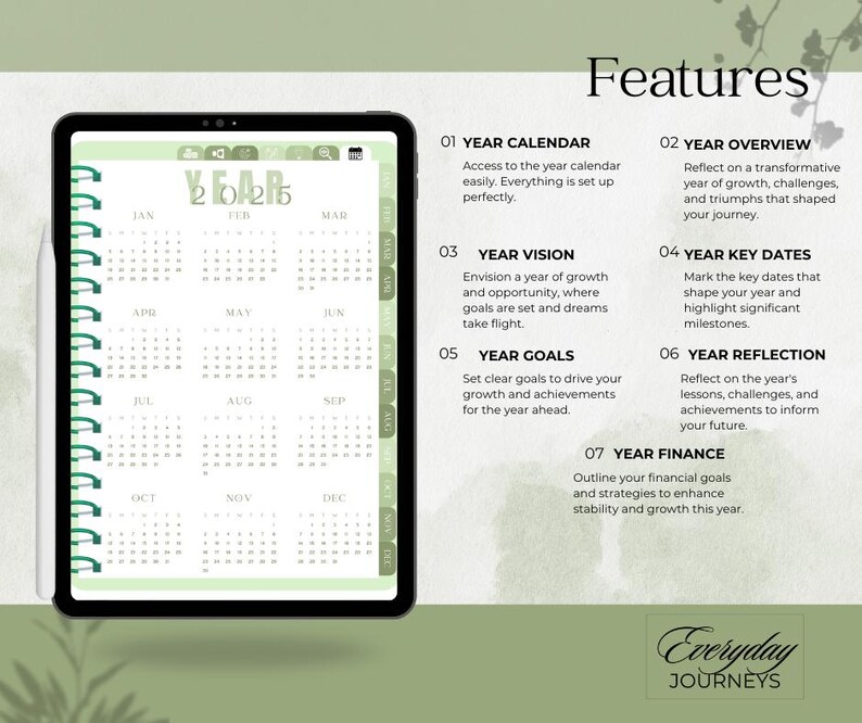 2025 Digital Student Planner, Goodnotes Planner, Daily Planner, Weekly ...