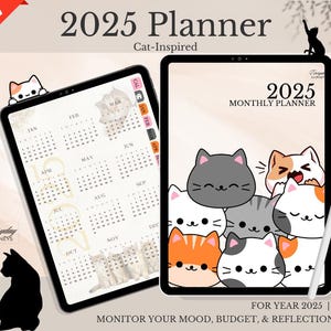 Cat Lovers 2025 Student Digital Planner Goodnotes, Academic Planner ...
