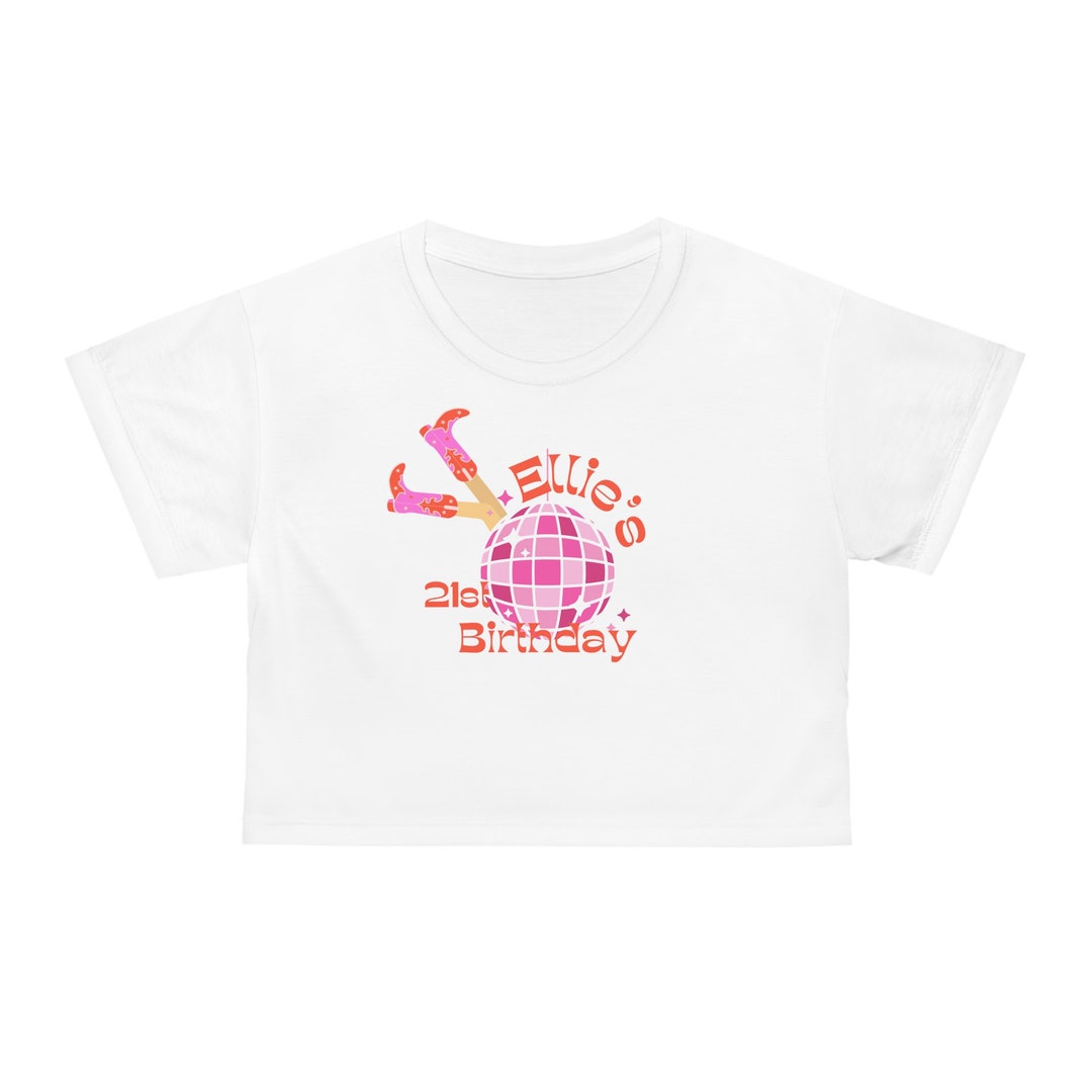 Disco Cowboy 21st Birthday Tshirt, Custom 21st Birthday Shirt ...