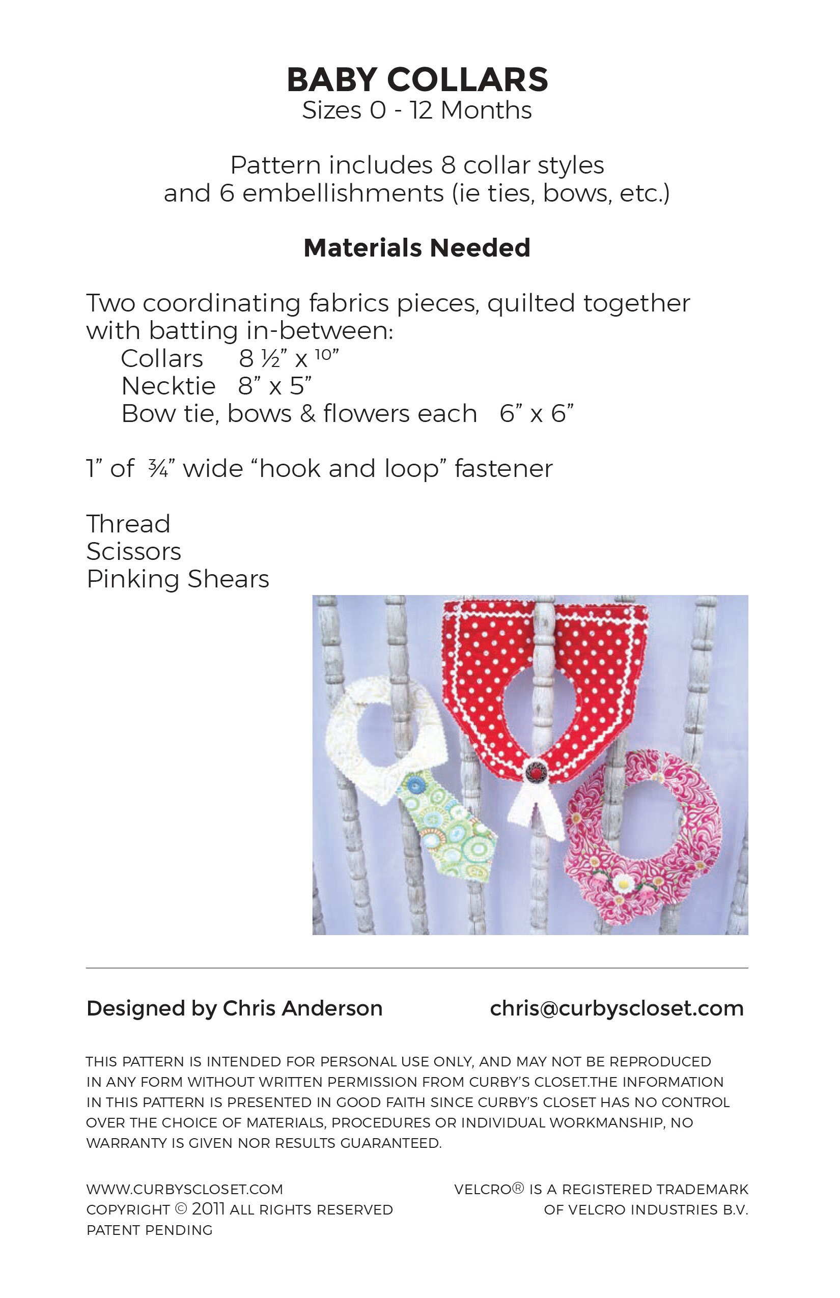 PDF Pattern Baby Collar Pattern Adorable and Super Easy to - Etsy