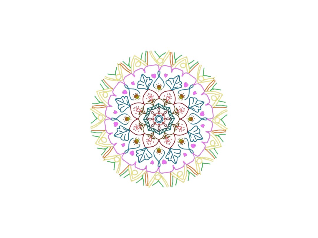 Flower of Awakening Mandala :wall Decor, Mandala Art, Mandala Deco ...