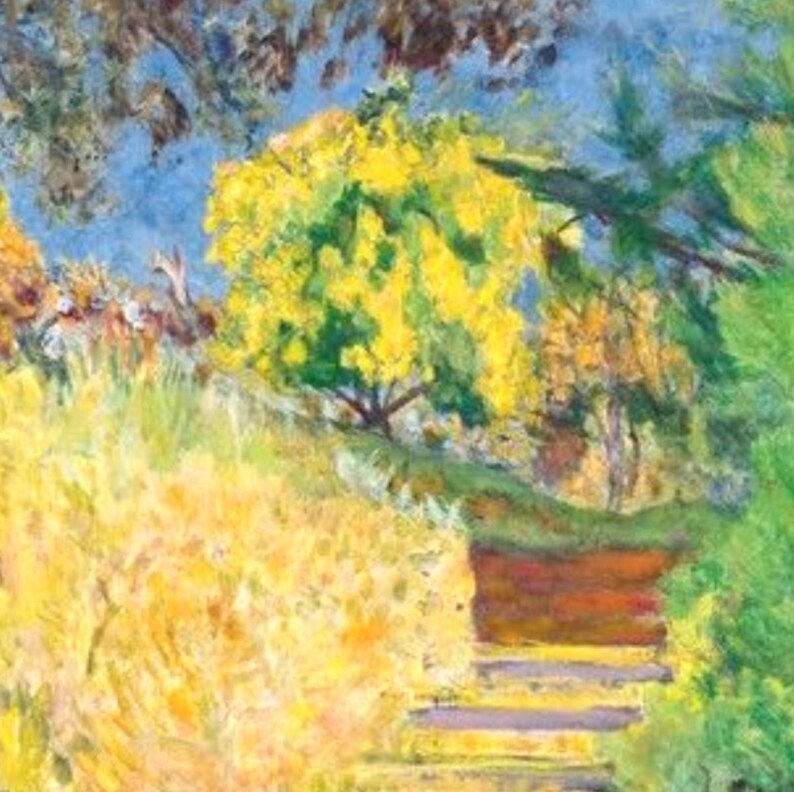 Pierre Bonnard Printable Wall Art, the Stairs in Lush Garden Retreat ...