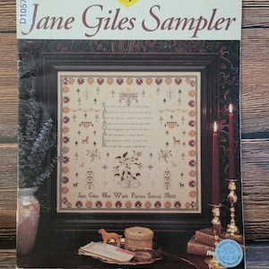 Jane Giles Sampler Cross Stitch Pattern - Etsy
