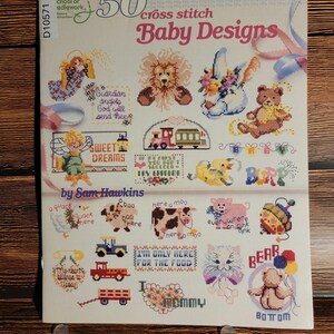50 Cross Stitch Baby Designs - 18 Page Cross Stitch Booklet - Etsy