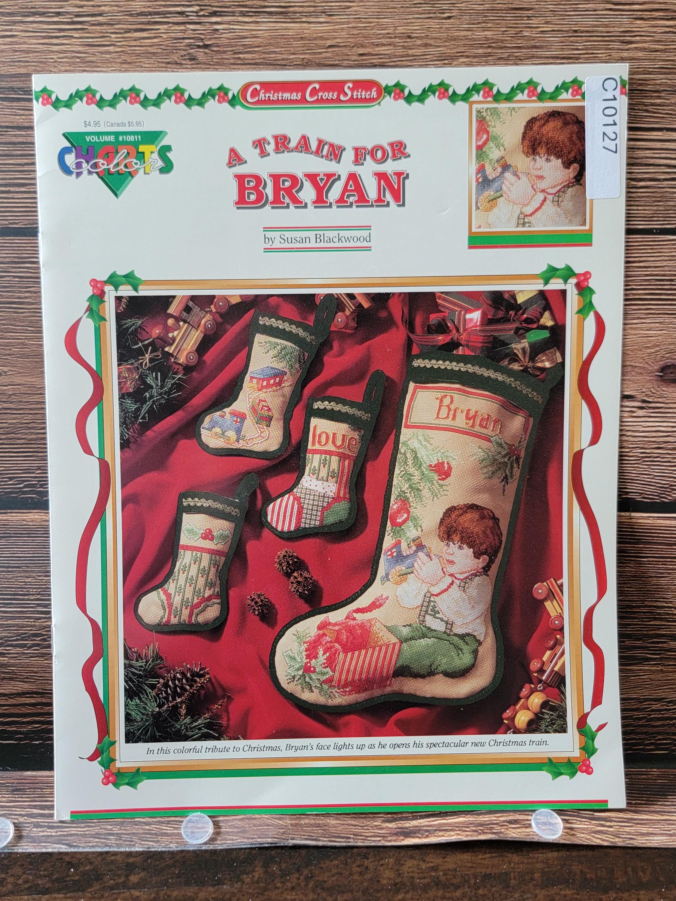A Train for Bryan - 8 Page Christmas Cross Stitch Booklet - Etsy