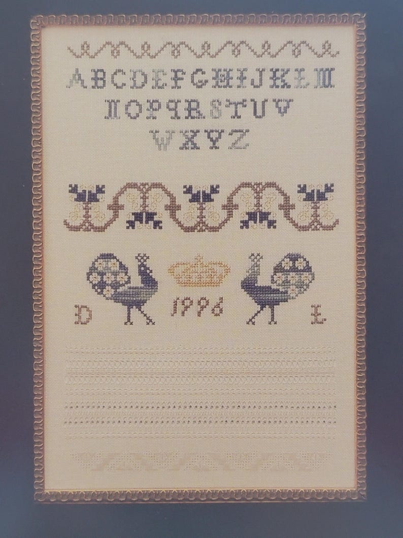 Royal Peacock Sampler - 4 Page Cross Stitch Chart - Etsy