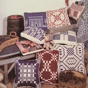 Colonial Coverlets - 12 Page Cross Stitch Chart - Etsy