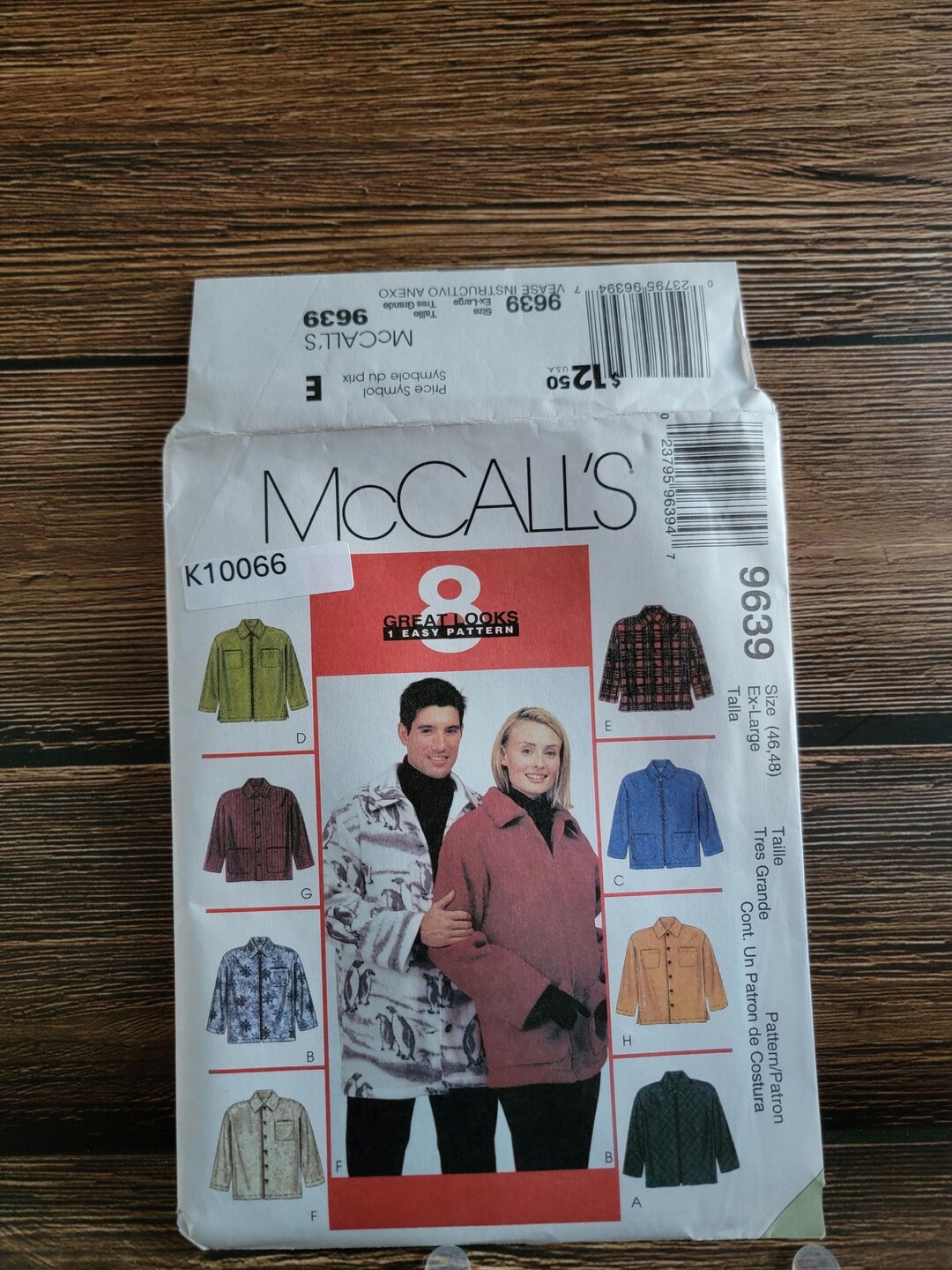 Mccall's: 8 Great Looks, One Easy Pattern 9639 (ex-large 46,48 ...