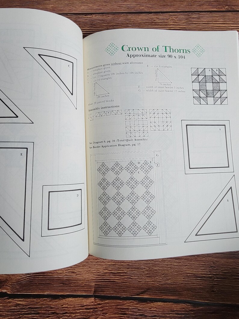 Amish Quilt Patterns Book 1984 Book - Etsy