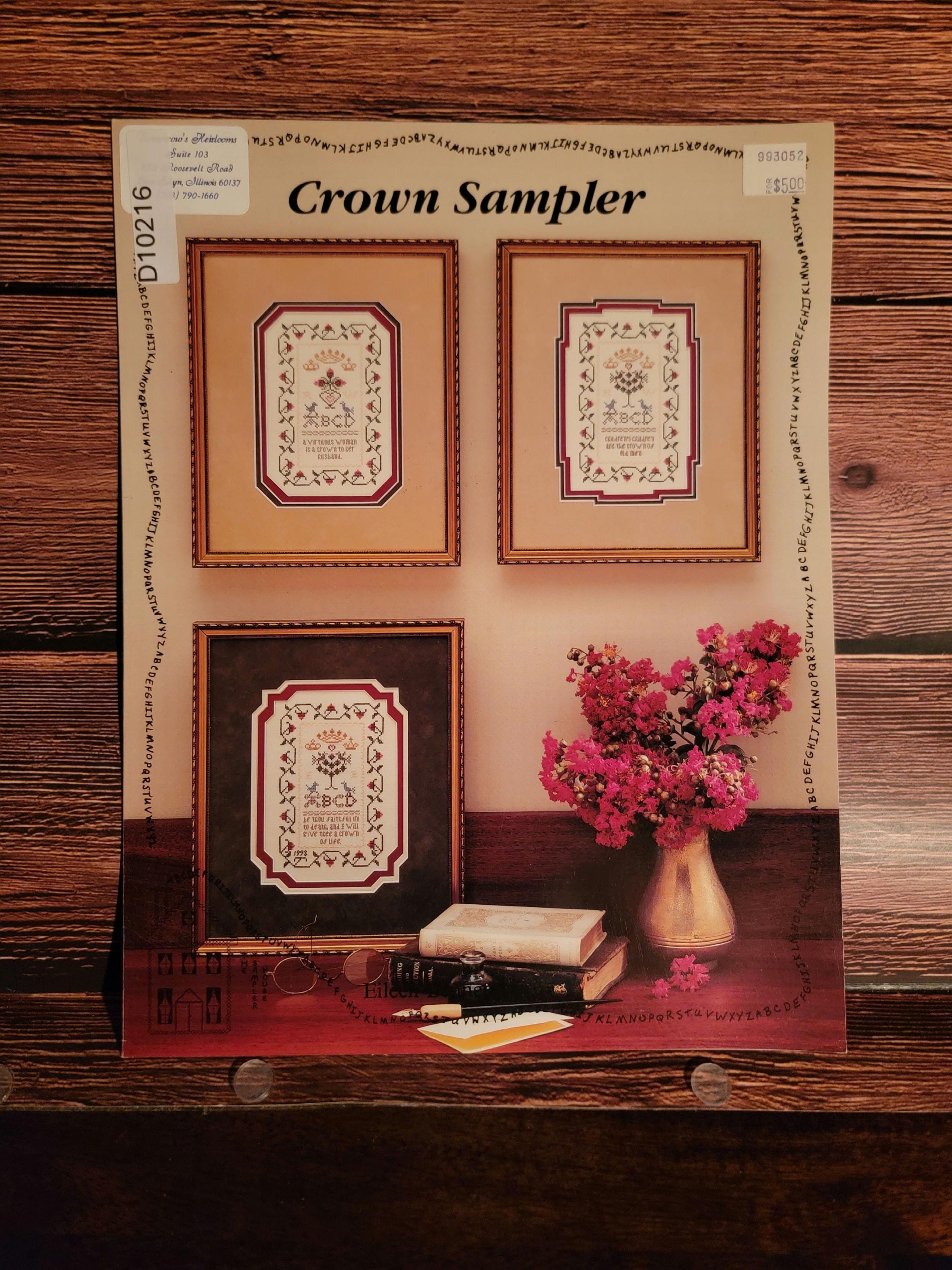 Crown Sampler - 4 Page Cross Stitch Chart - Etsy