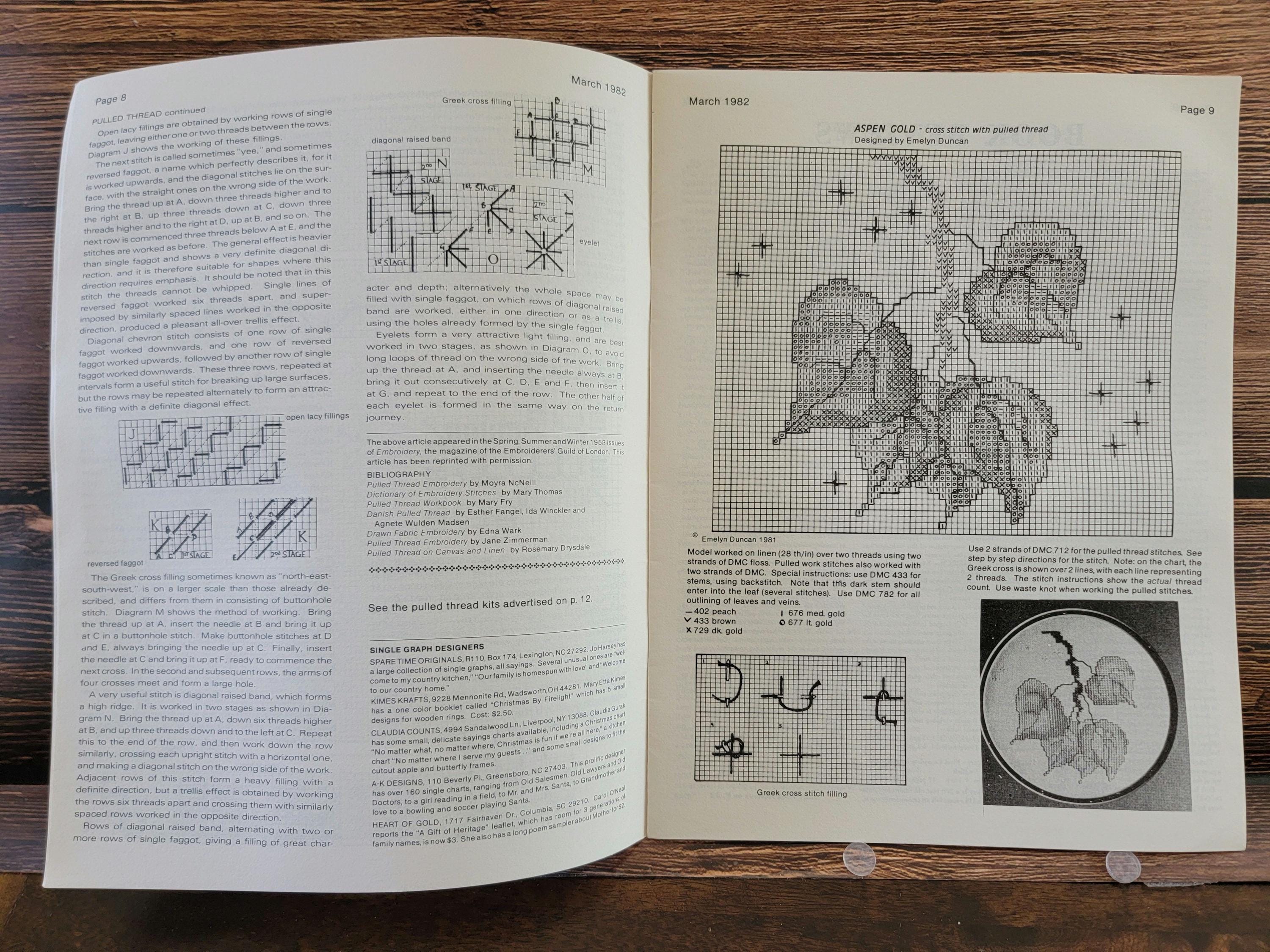 Counted Thread - Cross Stitch Booklet - Etsy