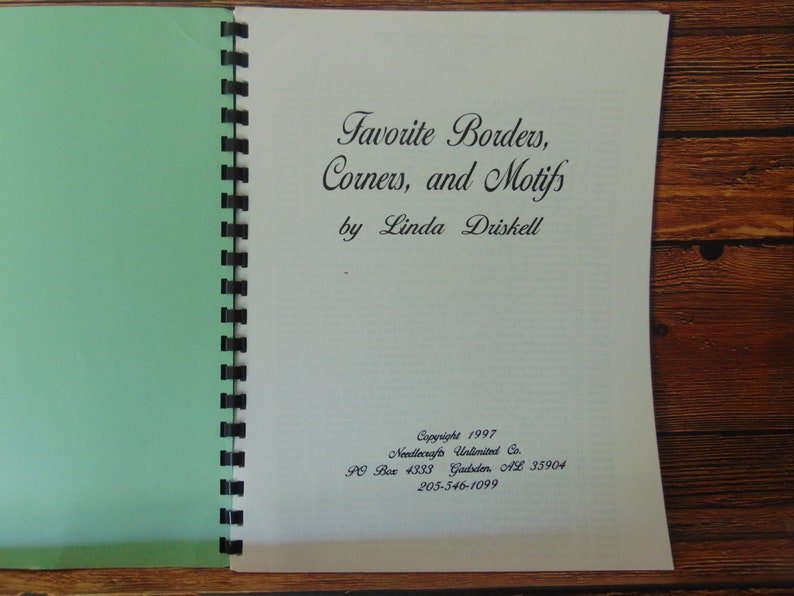 Favorite Borders, Corners, and Motifs 1997 Spiral Book - Etsy