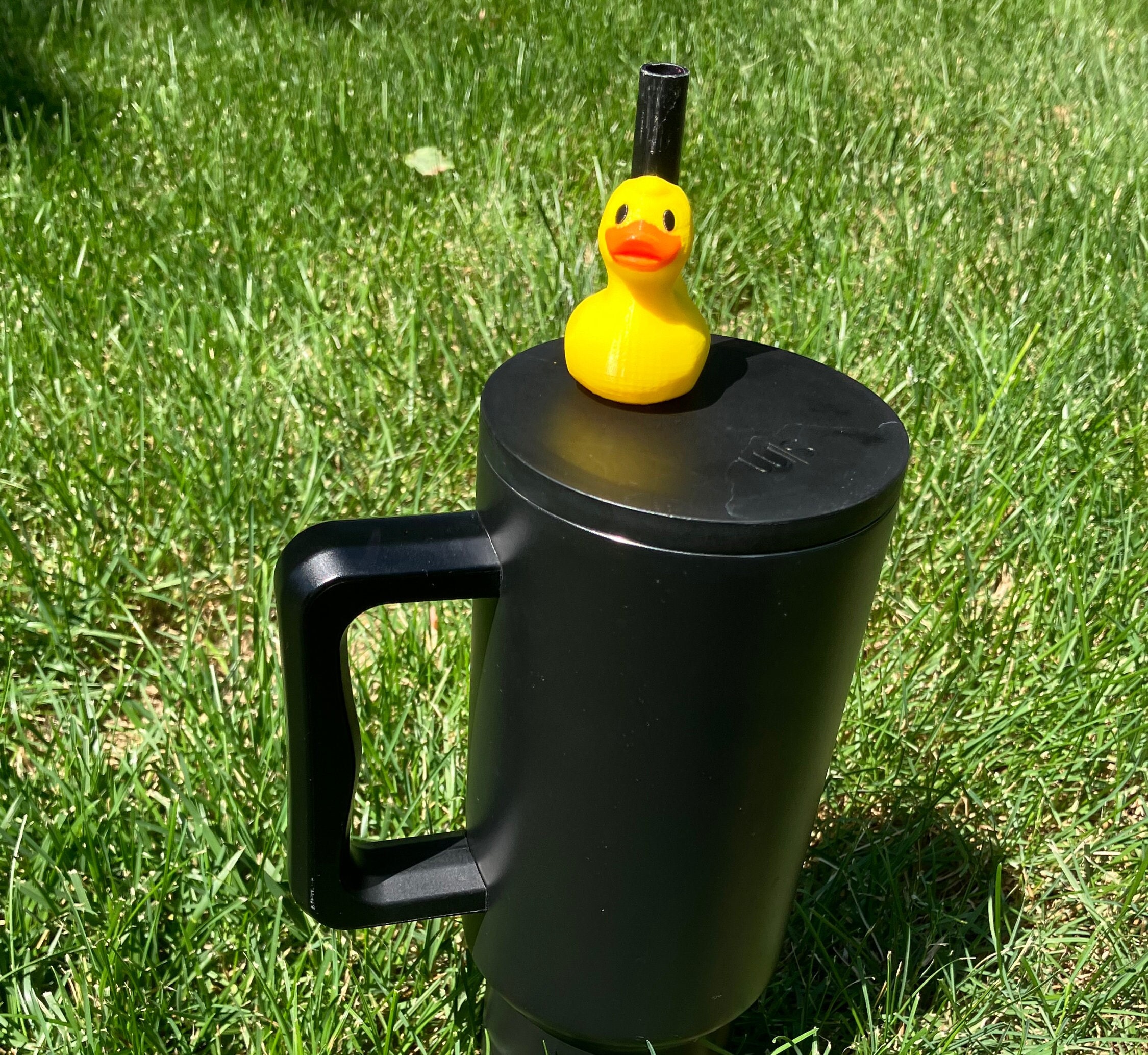 3D Printed Rubber Duck Straw Topper Stanely Cup - Etsy