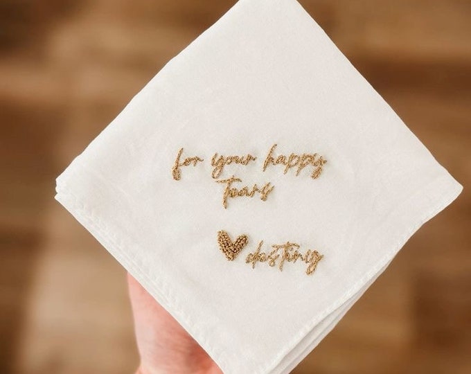 Custom Hand-stitched Handkerchief - Etsy