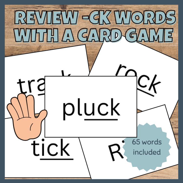 CK Word Family Phonics Game and Activity, Phonics Learn and Review ...