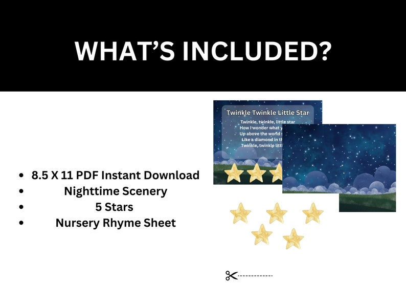 Twinkle Twinkle Little Star Nursery Rhyme Activity, Toddlers or ...