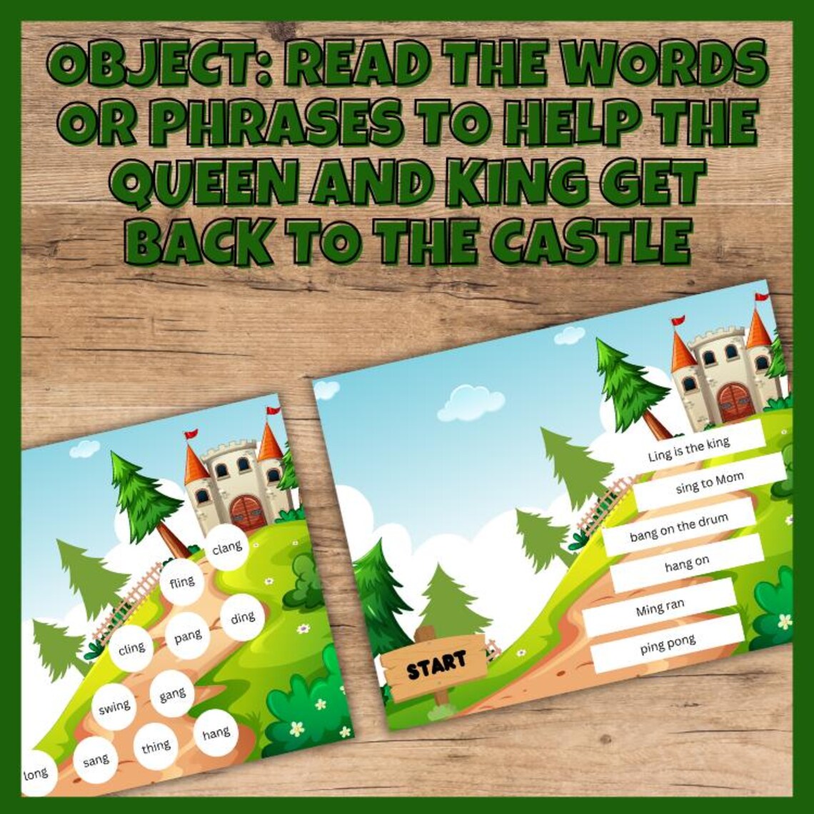 NG Word Family Phonics Game and Activity - Etsy