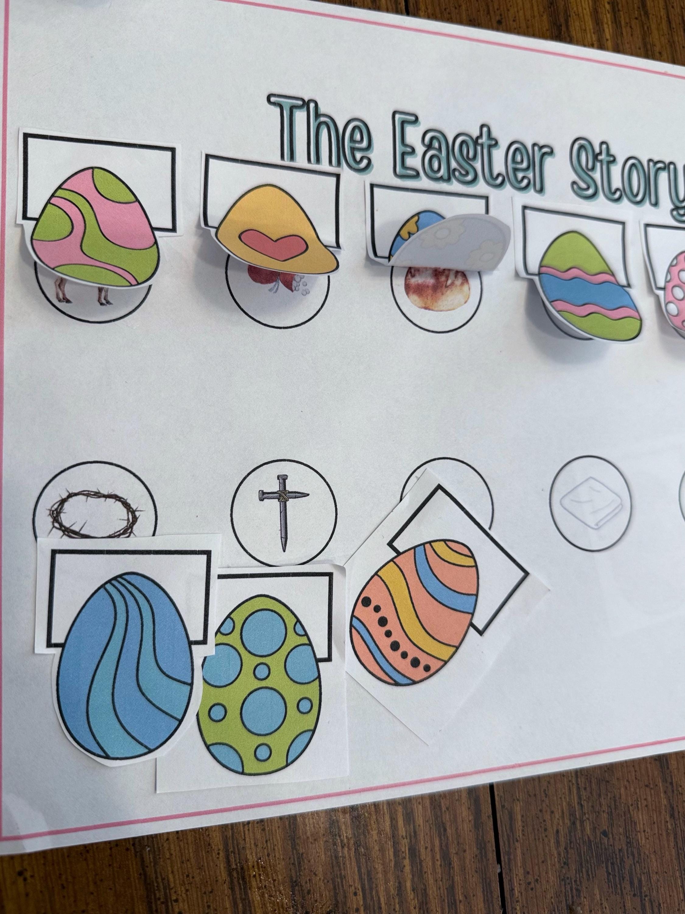 Resurrection Eggs Easter Story Activity: Printable Color & Craft (PDF ...