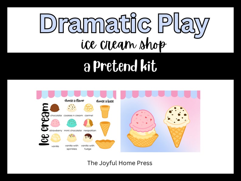 Dramatic Play Activity, Ice Cream Shop, Pretend Play, Learn Through ...