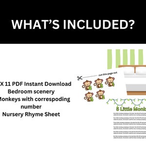 5 Little Monkeys Nursery Rhyme Activity Interactive Nursery Rhyme for ...