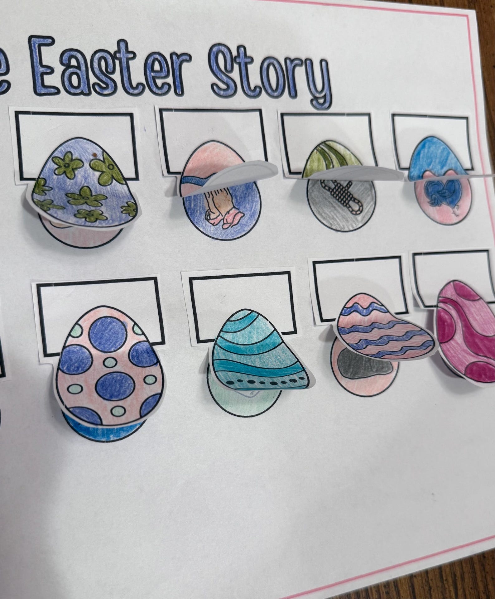 Resurrection Eggs Easter Story Activity: Printable Color & Craft (PDF ...