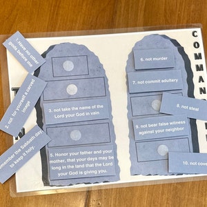 Ten Commandments, Memory Activity, CC History, Homeschooling, Bible ...