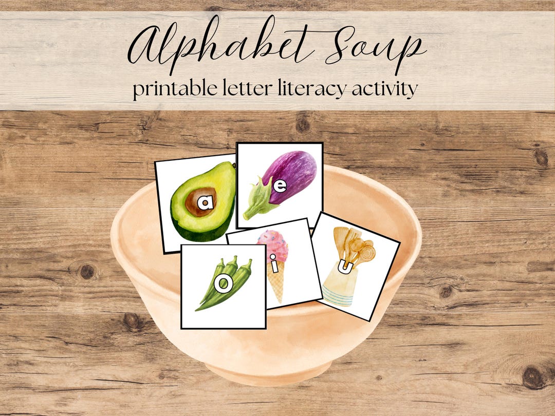 Alphabet Soup, Montessori, Learn Through Play, Letter Literacy ...
