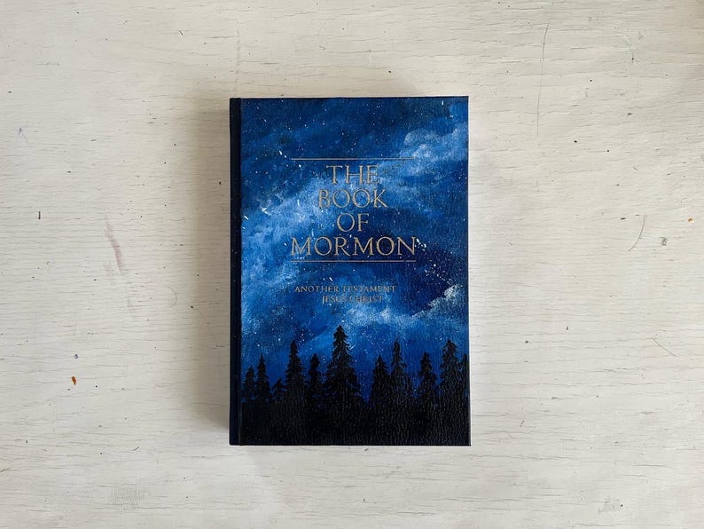 Hand Painted Book of Mormon - Etsy