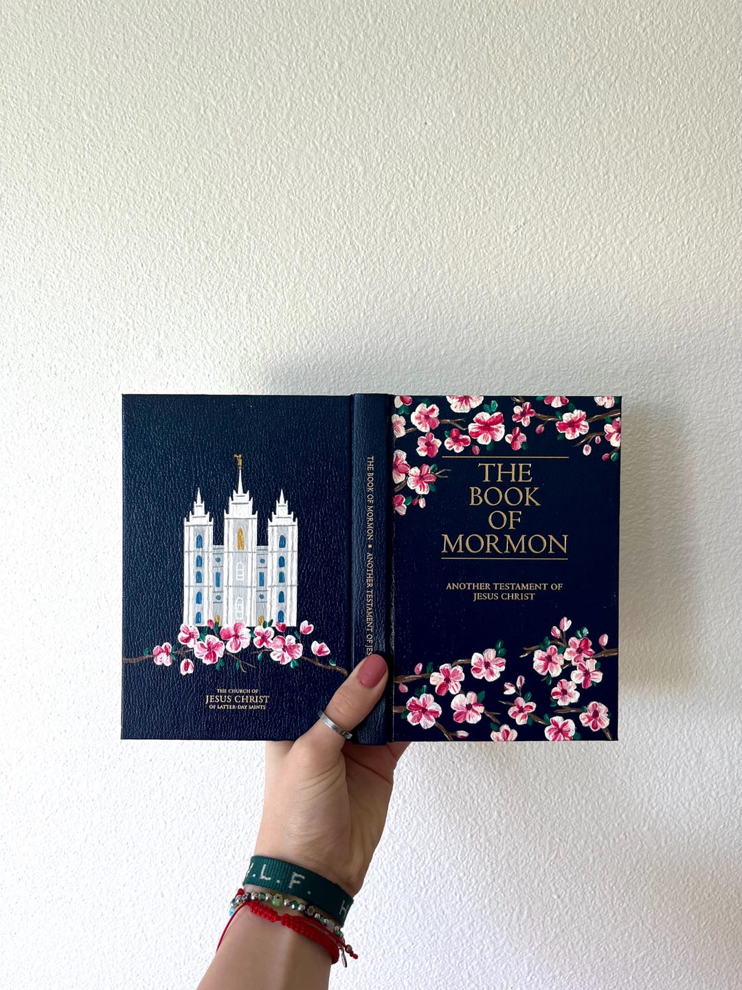 Hand Painted Book of Mormon - Etsy