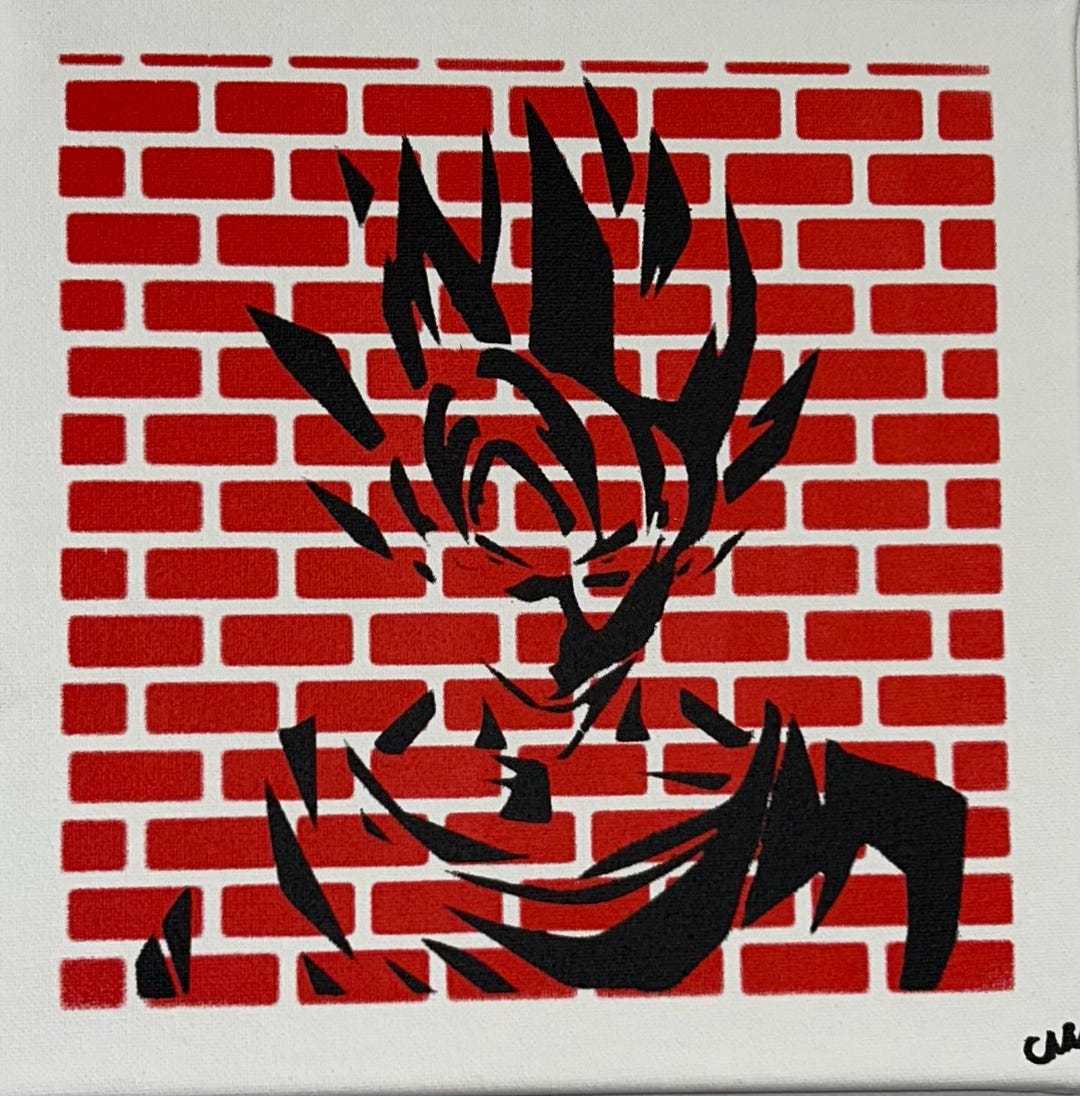 Anime, Canvas, Wall Art, Goku, Dragon Ball Z, Gift for Anime Lovers ...