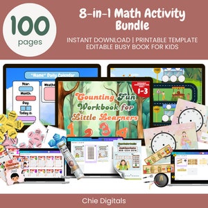 8-in-1 Math Activity Bundle for Kids Digital Download Fun & Educational ...
