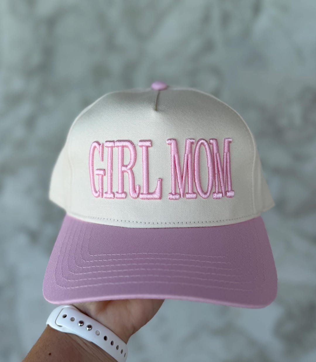 Girl Mom Embroidered Cap - Etsy